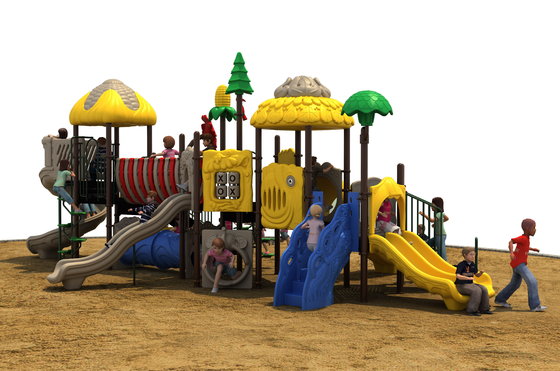 Powder Coated Steel Backyard Play Structures For Kids , Outdoor Play Equipment supplier