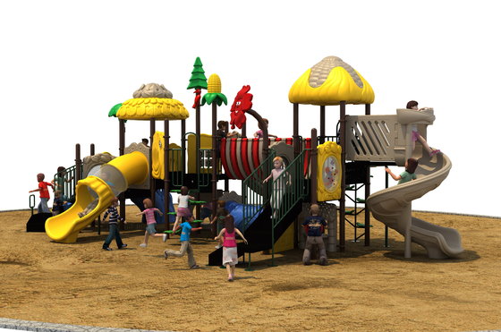 Powder Coated Steel Backyard Play Structures For Kids , Outdoor Play Equipment supplier