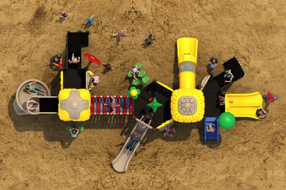 Powder Coated Steel Backyard Play Structures For Kids , Outdoor Play Equipment supplier