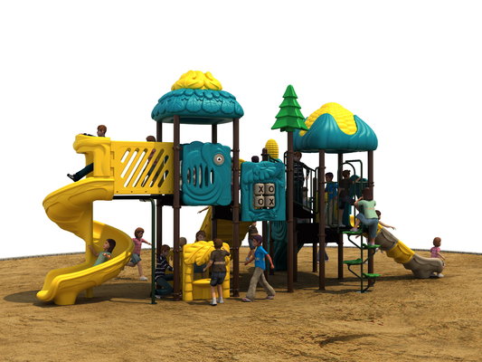 Plastic Outside Play Equipment For Children , Huge Playground Equipment supplier