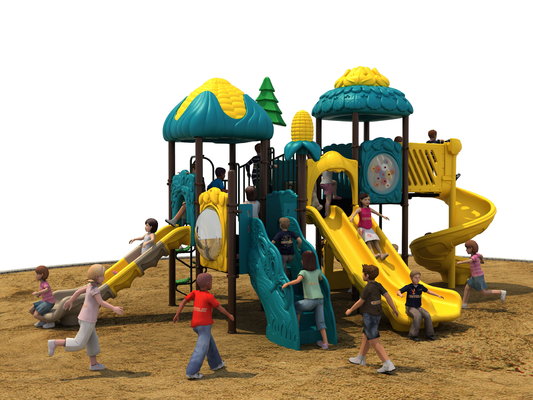 Plastic Outside Play Equipment For Children , Huge Playground Equipment supplier