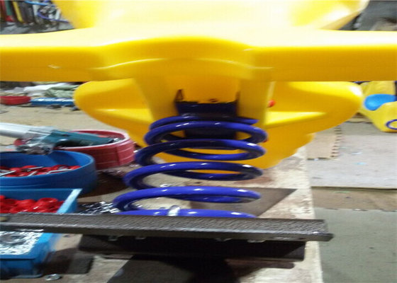 2016 Imported PE Spring Rider In Flower Shape  With Galvanized Steel for Children in Red color supplier