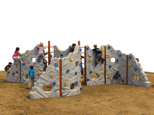 Kids Garden Climbing Wall , Diy Kids Rock Climbing Wall ASTM supplier