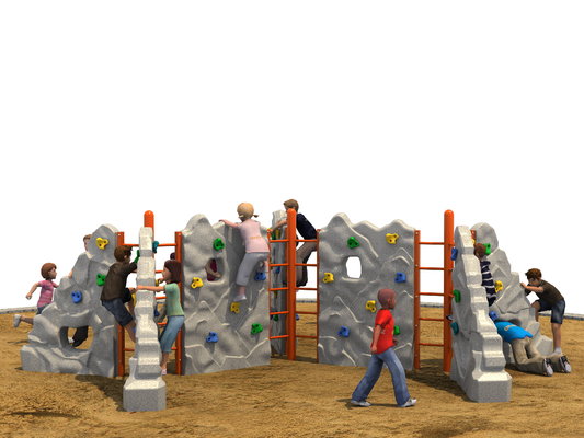 Outdoor Kids Climbing Wall Color Optional With Anti Theft Screws supplier