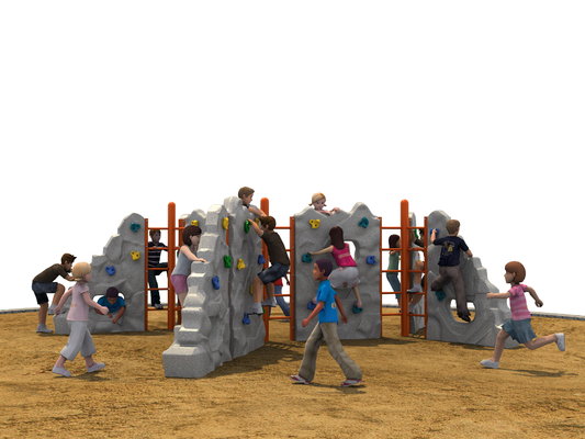 Outdoor Kids Climbing Wall Color Optional With Anti Theft Screws supplier