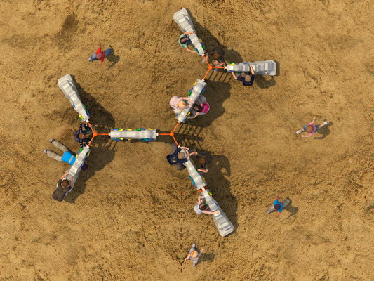 Outdoor Kids Climbing Wall Color Optional With Anti Theft Screws supplier
