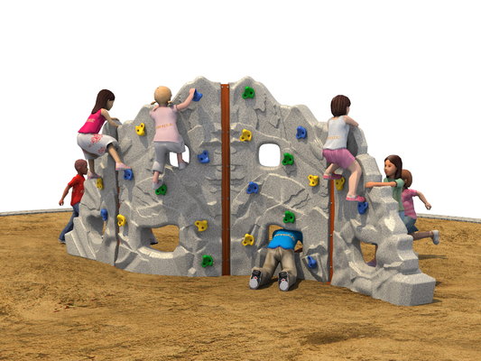 Color Customized Kids Outdoor Climbing Equipment Plastic Grey supplier