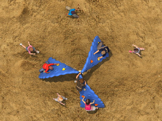 Security Homemade Climbing Wall For Kids , Indoor Home Rock Climbing Wall supplier