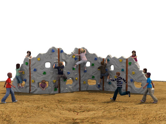Galvanized Steel Kids Climbing Wall Curved Plate Splicing Rock Artificial supplier