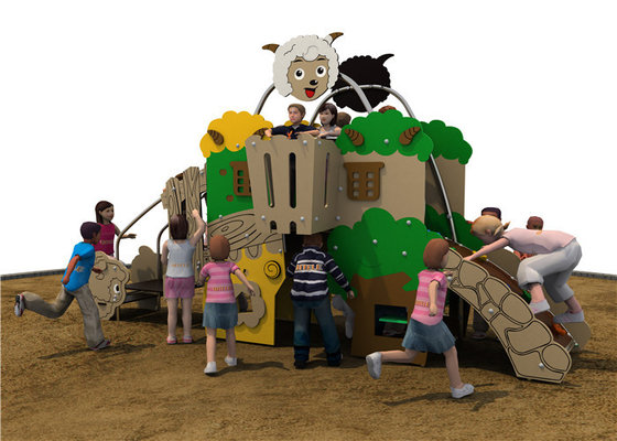 2016 Colorful PE Playground Equipment with Stainless Slide For Kids of Outdoor supplier