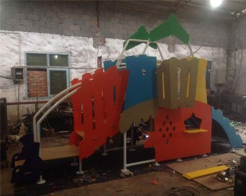 2016 Colorful PE Playground Equipment with Stainless Slide For Kids of Outdoor supplier