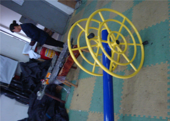 Yellow Fitness Equipment Machines , DIY Outdoor Gym Equipment supplier