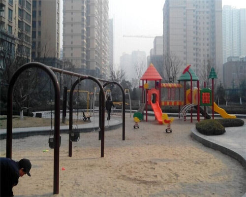 Stainless Steel Children Swing Sets Abrasion Resistance red supplier