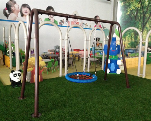 Stainless Steel Children Swing Sets Abrasion Resistance red supplier