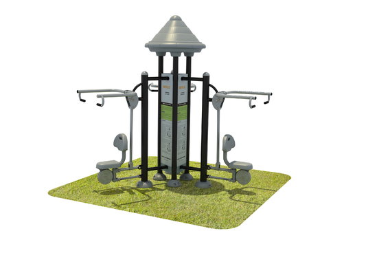 Full Steel Outdoor Exercise Machines , Exercise Playground Equipment supplier