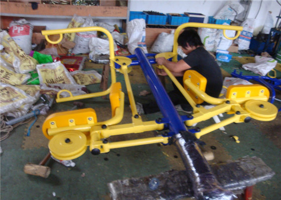 Full Steel Outdoor Exercise Machines , Exercise Playground Equipment supplier