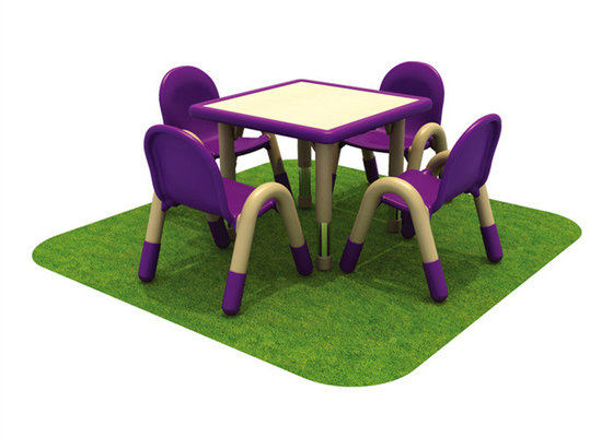 Square Children Table And Chairs Solid Wood For Amusement Park supplier