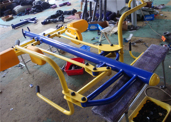 HDPE Plastic Exercise Playground Equipment , Outdoor Park Gym Equipment supplier