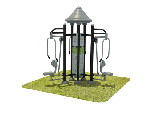 HDPE Plastic Exercise Playground Equipment , Outdoor Park Gym Equipment supplier