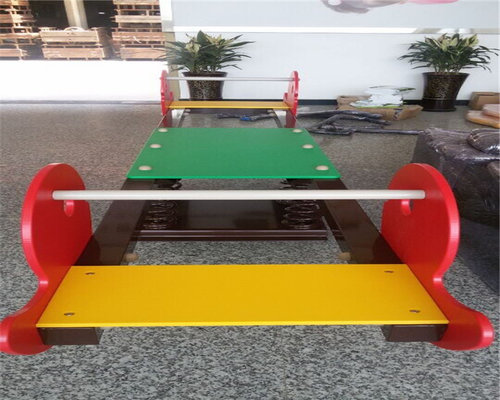 Red Playground Spring Animals With PE Board LLDPE Anti Crack supplier