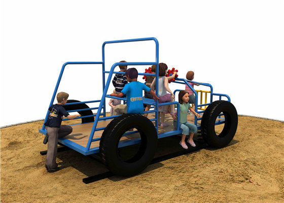 Anti Skid Capacity 10 Kids Playground Spring Rocker With Jeep Shape supplier