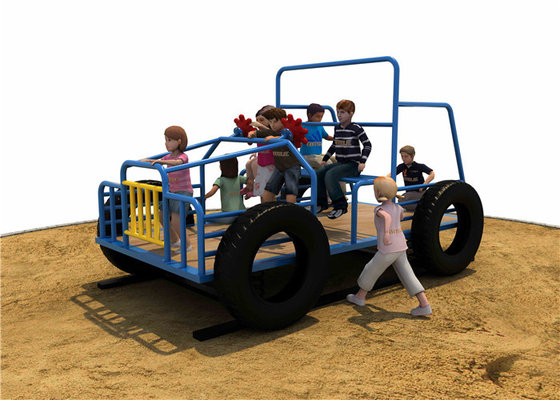 Anti Skid Capacity 10 Kids Playground Spring Rocker With Jeep Shape supplier