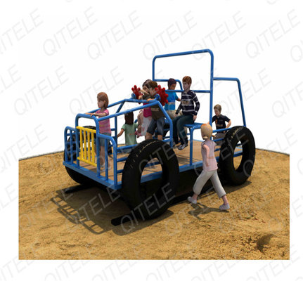 Anti Skid Capacity 10 Kids Playground Spring Rocker With Jeep Shape supplier