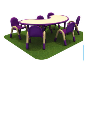 ISO9001 Colorful Baby Table Chair Set Easy To Carry Stackable supplier