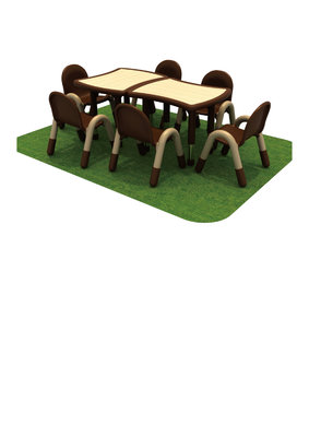 Fireproof Kids Indoor Table And Chairs For Preschool Easy Assemble supplier