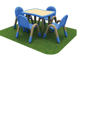 Fireproof Kids Indoor Table And Chairs For Preschool Easy Assemble supplier