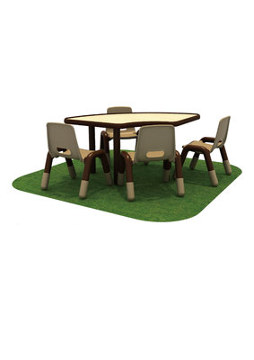 Irregular Children Table And Chairs Set With Solid Wood Fadeless supplier