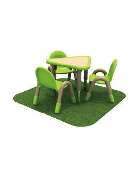 Triangle Irregular Children Table And Chairs Easy Assemble Fireproof supplier