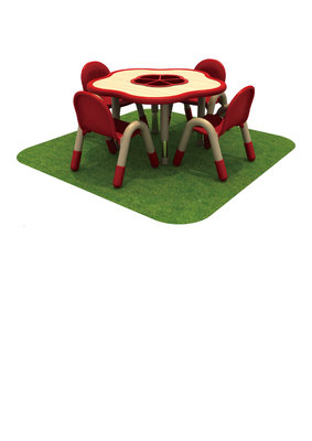 OEM Wavy Children Table And Chairs ECO Friendly Customized Safety supplier