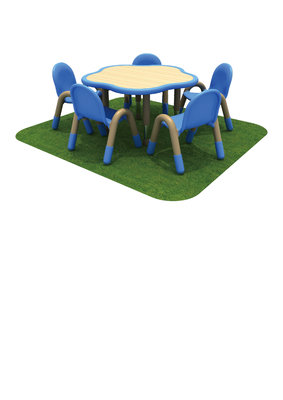 OEM Wavy Children Table And Chairs ECO Friendly Customized Safety supplier