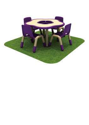 OEM Wavy Children Table And Chairs ECO Friendly Customized Safety supplier