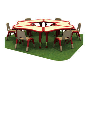 Stainless Steel Children Table And Chairs With Adjustalbe Legs For Kindergarten supplier