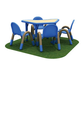Stainless Steel Children Table And Chairs With Adjustalbe Legs For Kindergarten supplier