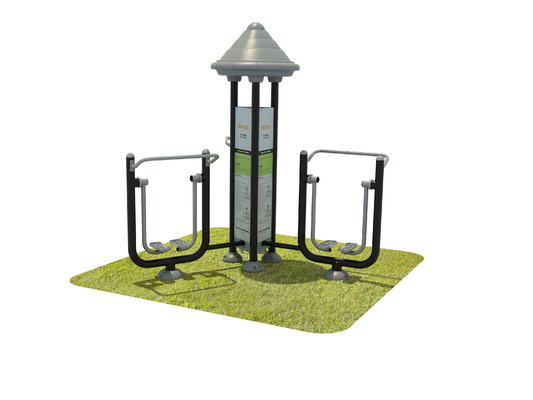 Adult Outdoor Fitness Equipment 292 * 268 * 288 CM Full Steel supplier