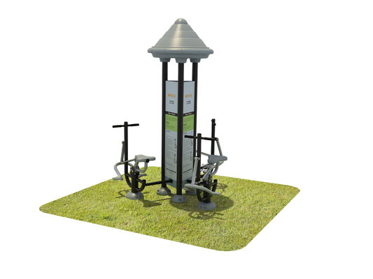 Galvanized Steel Outdoor Fitness Equipment For Playground Riding supplier