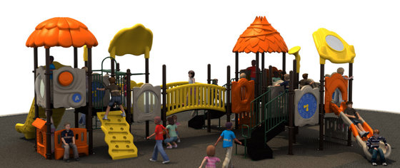 outdoor playground equipmen wiht plastic  tunnel  and slide for park and school  kidscenter for children play supplier