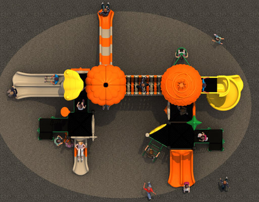 outdoor playground equipmen wiht plastic  tunnel  and slide for park and school  kidscenter for children play supplier