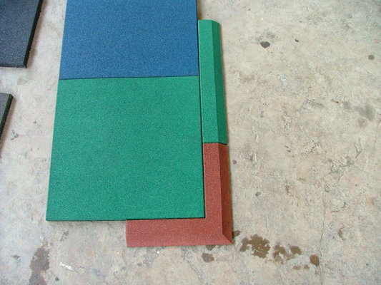 Outdoor Playground Rubber Mats 50 x 50 x 2.5 cm Shockproof Colorful supplier