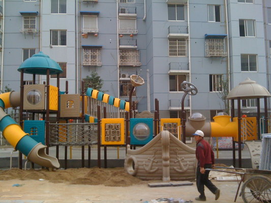 3D design LLDPE galvanized metal outdoor commercial play system playset for kids supplier