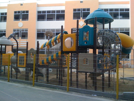 3D design LLDPE galvanized metal outdoor commercial play system playset for kids supplier