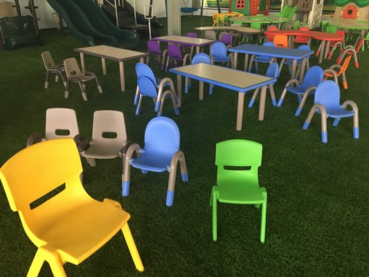 Table Chair Set Toddler , Plastic Chairs And Tables For Kids supplier