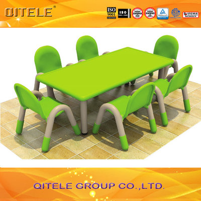 Unadjustable Legs Toddler Plastic Chair And Table Set Rectangle supplier