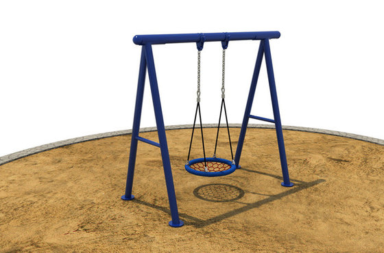 Outdoor Childrens Swing Sets , Swing Play Sets For Kids Blue,Childrens Garden Swing Sets supplier