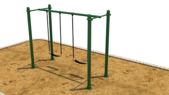 H Shape Outside Swing Sets For Children , Small Swing Sets For Kids supplier
