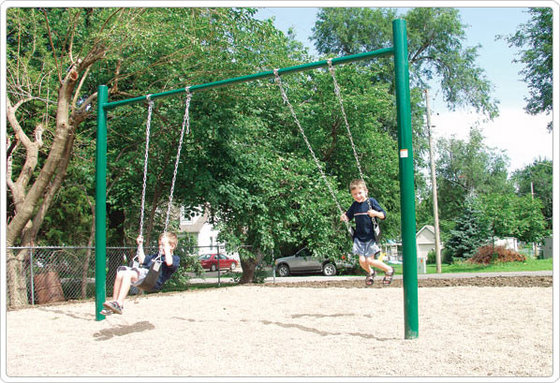 Yellow Children Swing Sets For 5 - 12 Years Old SGS Certification supplier