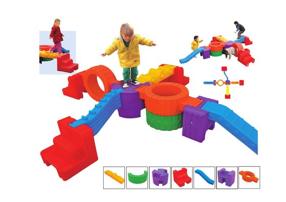 Indoor Plastic Indoor Playground Equipment Various Colors Non - Toxic supplier